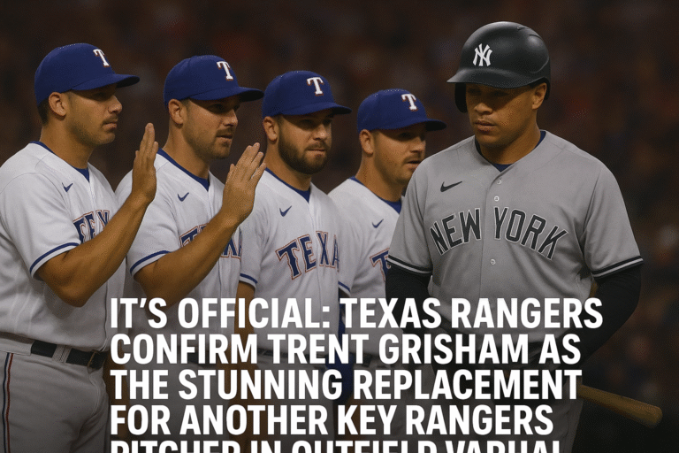 It’s Official: Texas Rangers Confirm Trent Grisham as the Stunning ...
